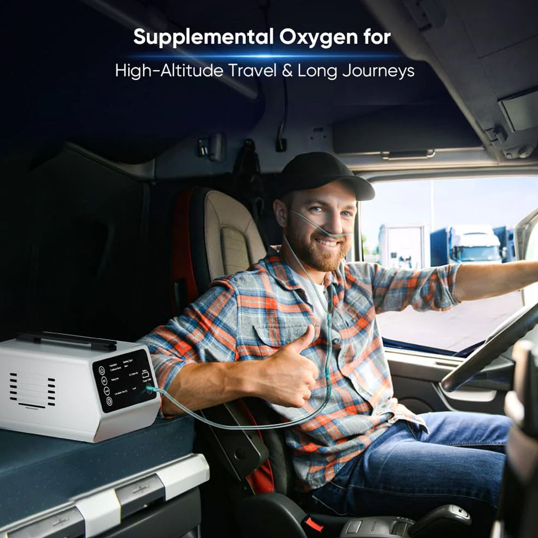 In-Car Portable Oxygen Concentrator for High Altitudes and Travel + Fr ...